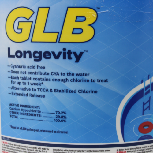 GLB Longevity Cal Hypo Chlorine Tabs | CYA Free for Floaters or Skimme ...