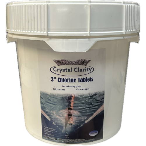 Crystal Clarity 3 in Chlorine Tabs for Pools 50 lb – Shasta Pool Supply