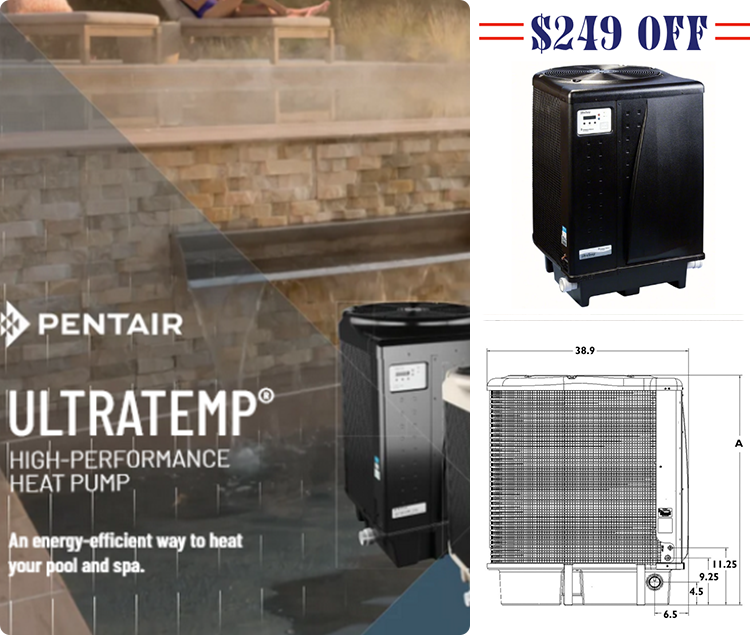 Pentair Ultratemp 140 Heat Pump | 460959 Heat Cool for Swimming Pool ...