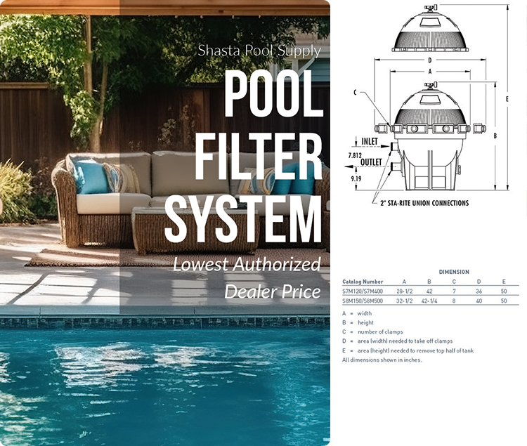 Pentair Sta-Rite S8M600 | System 3 Pool Filter – Shasta Pool Supply
