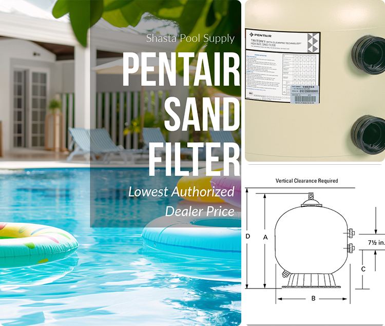 Pentair 140316 | Triton C Sand Filter TR140C Without Valve – Shasta ...