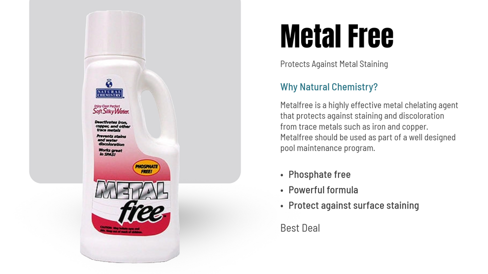 Metal Free Natural Chemistry | Pool Metal Remover – Shasta Pool Supply